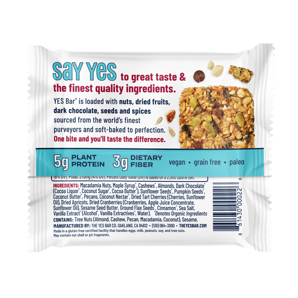YES Bar Macadamia Chocolate
