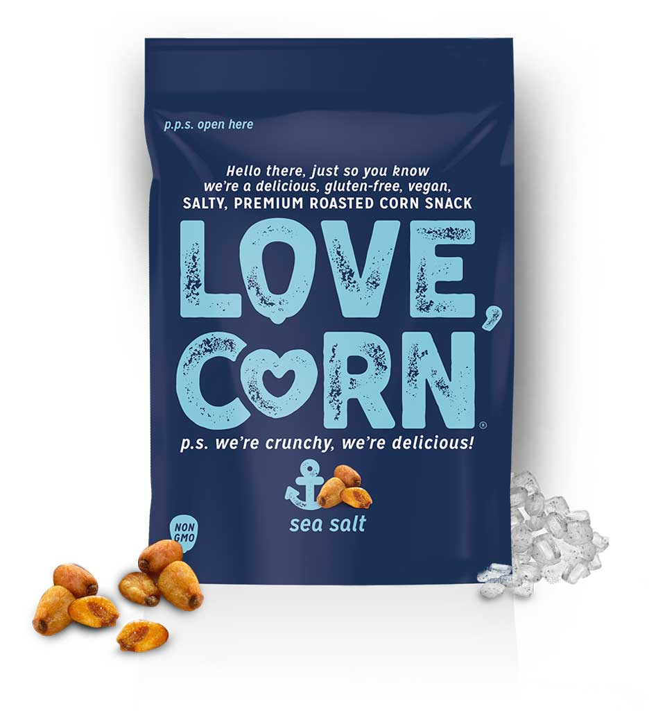 Love, Corn Sea Salt for a Crunchy Snack that Satisfies the Office
